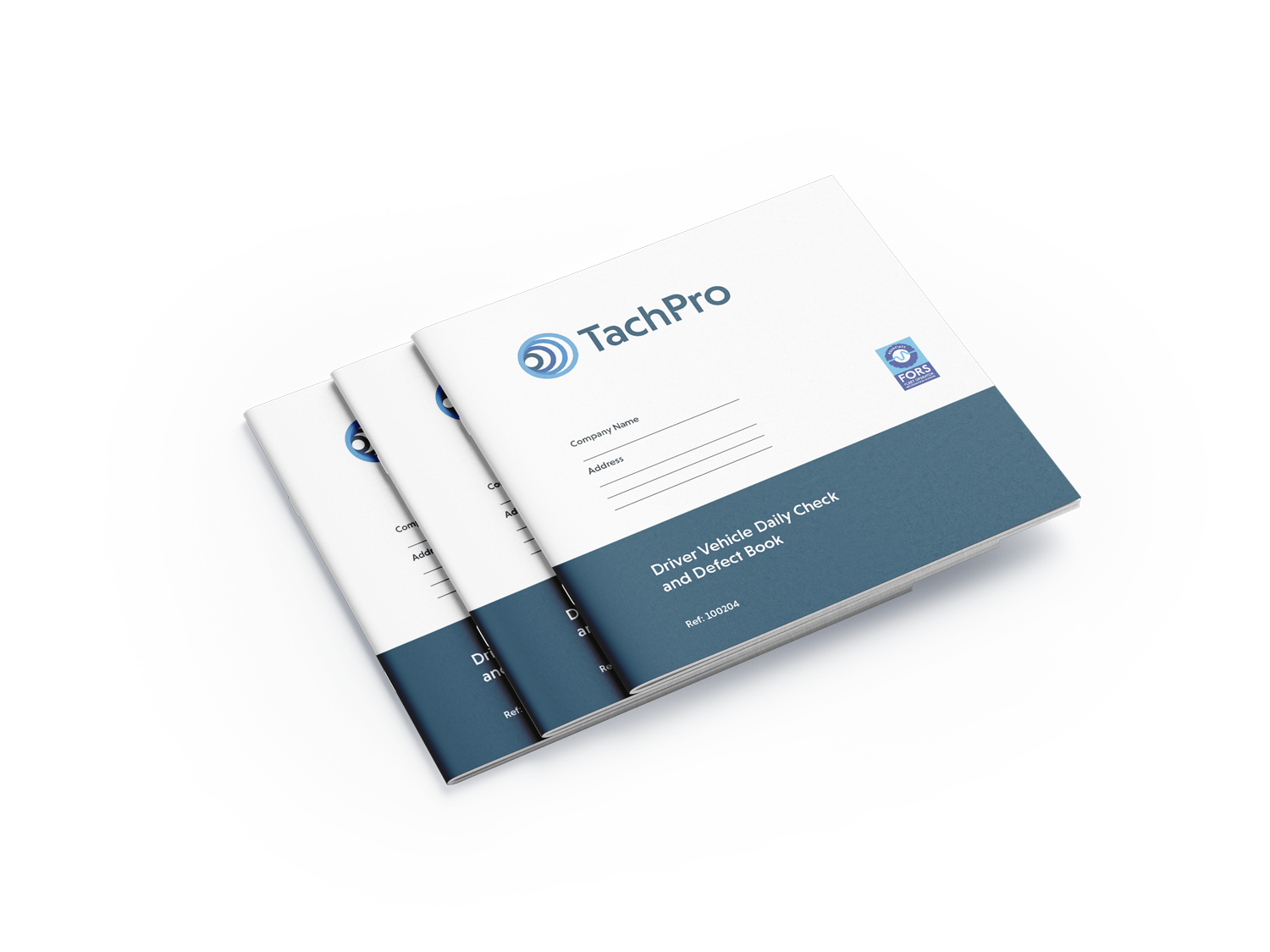 50 Page Triplicate Vehicle Daily Check & Defect Book – TachPro