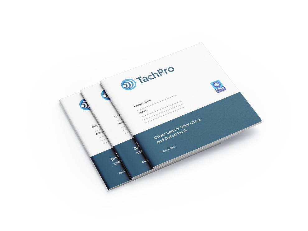 50 Page Duplicate Vehicle Daily Checks & Defect Book – TachPro