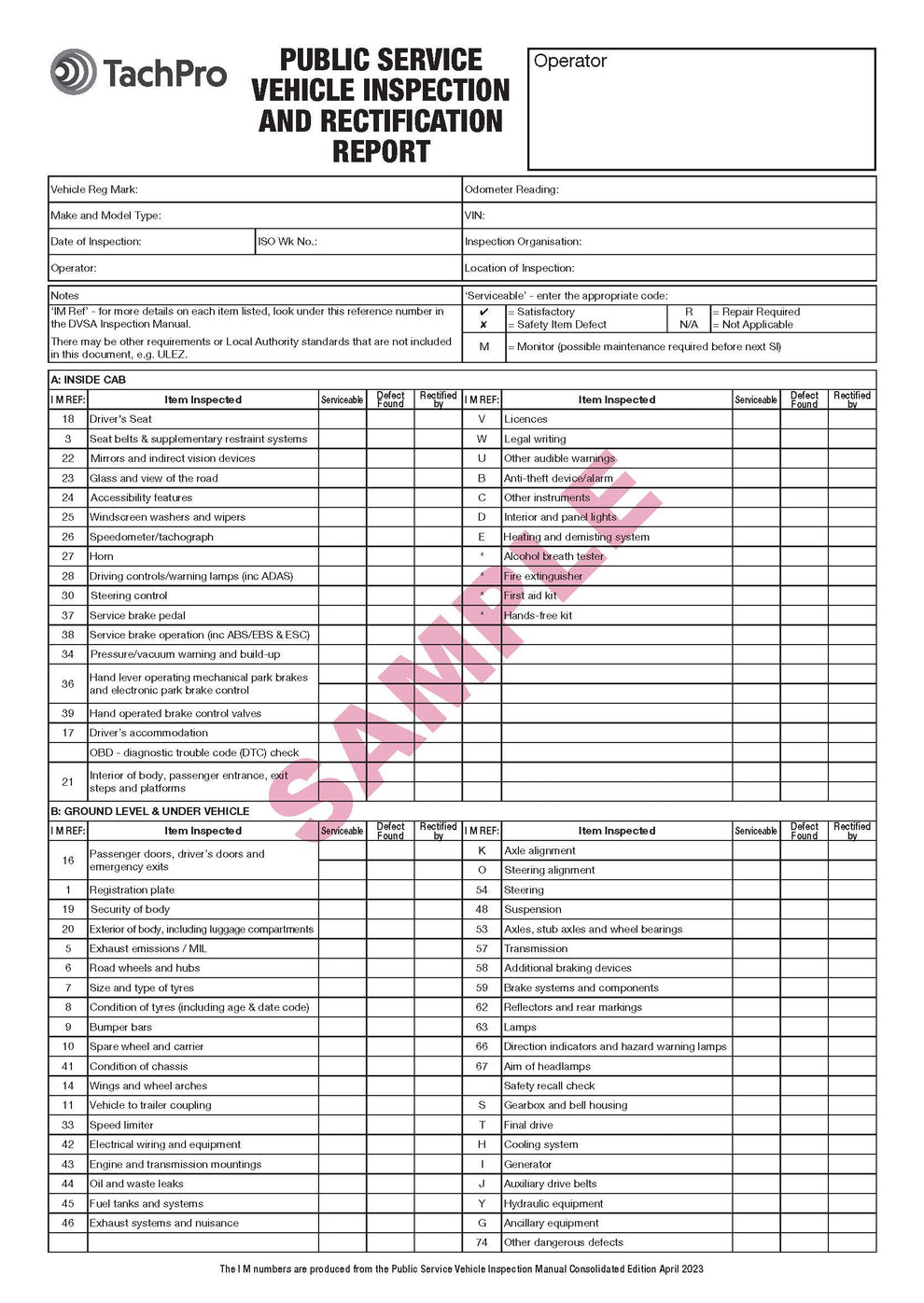 PSV Inspection & Maintenance Pad – TachPro