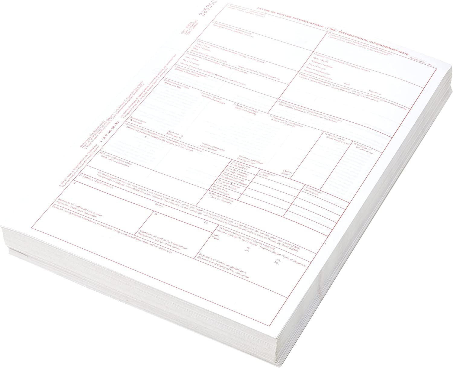CMR Consignment Notes - 4 Part - 100 sets per pack – TachPro